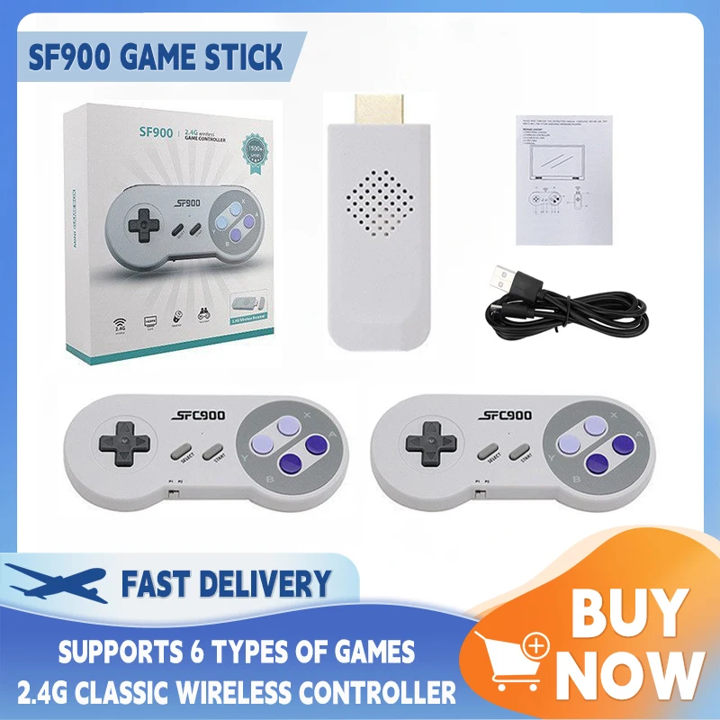 SF900-Retro-Game-Console-2-4G-Wireless-Receiver-900-Retro-Games-HD ...