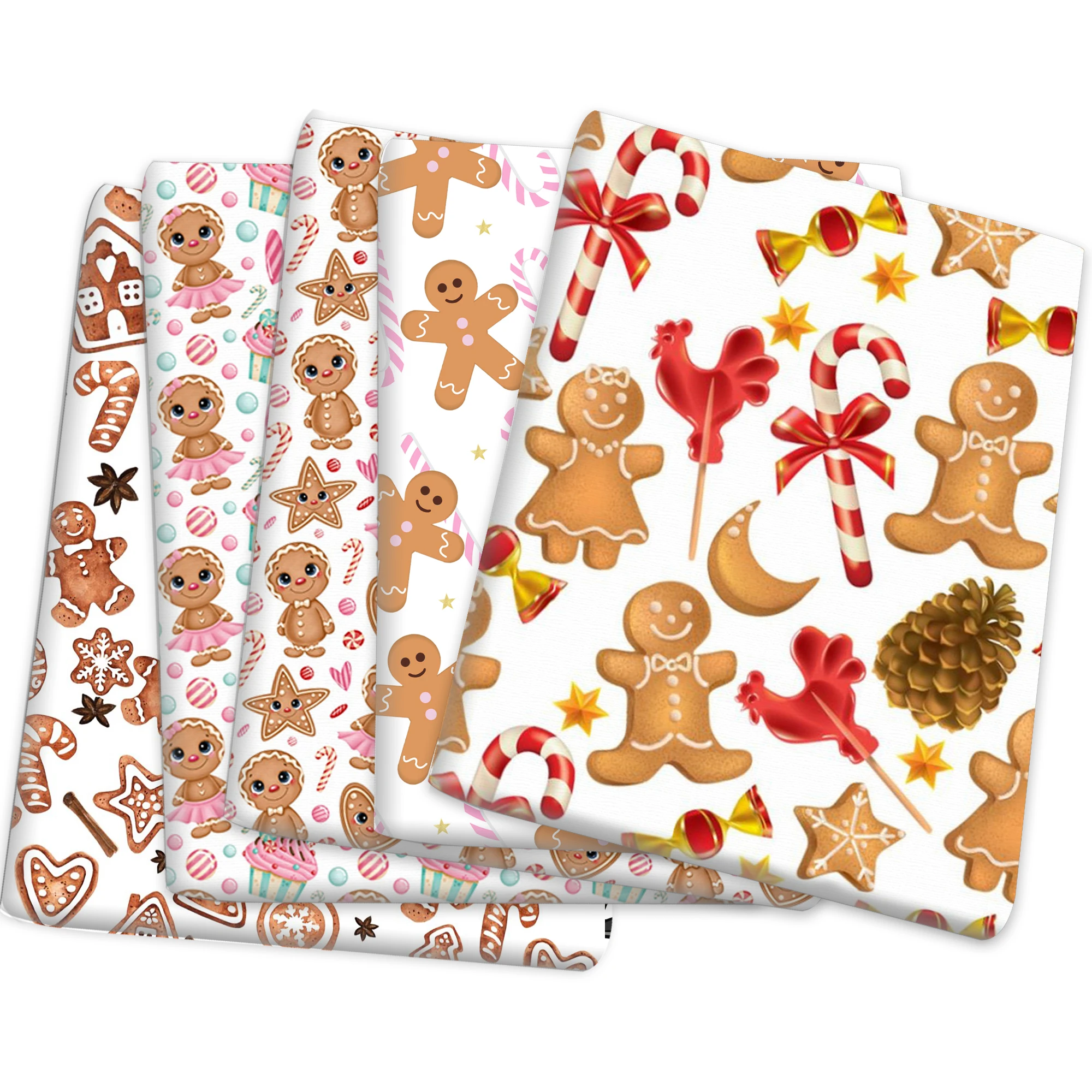 Free-Shipping-145x50CM-Christmas-Gingerbread-Man-DIY-Polyester-Cotton ...