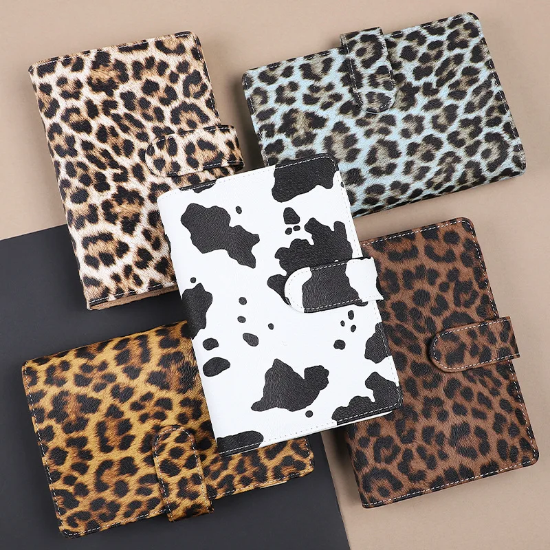 A6-Leopard-Print-Loose-Leaf-Cover-Plan-Book-Binder-6-Holes-Cash-Budget ...