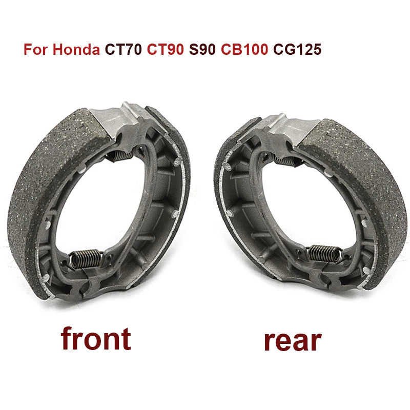 2PC-Front-W-Rear-Brake-Shoes-45120-001-010-For-Honda-Motorcycle-CT70 ...