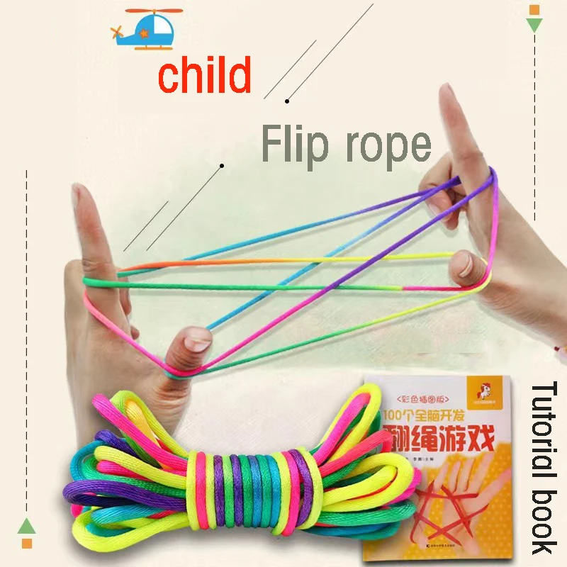 Rainbow-Elastic-Rubber-Band-Kids-Flip-Rope-Sports-Outdoor-sports-Game ...