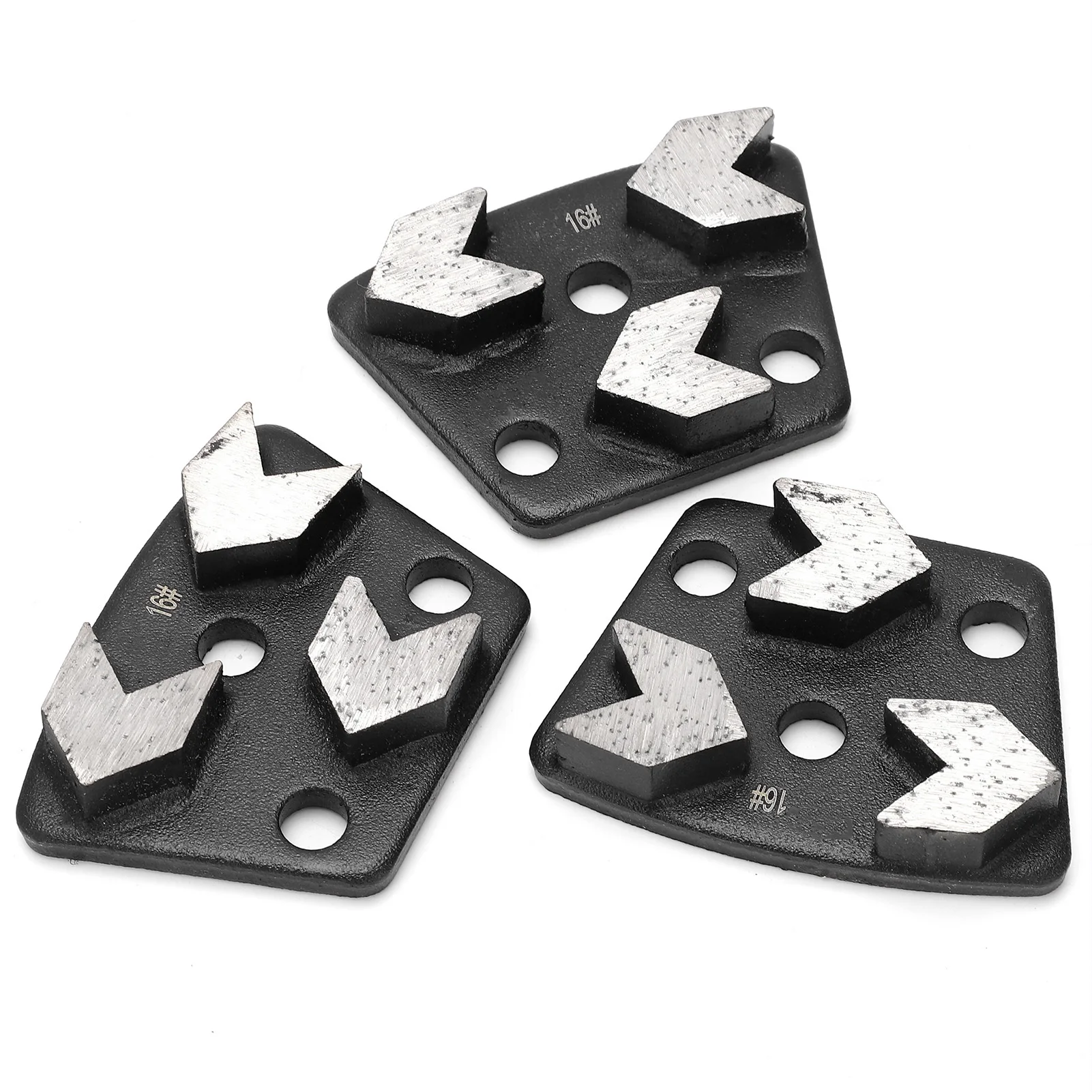 3Pcs Trapezoid Diamond Grinder Concrete Grinding Shoes Cutting Tool ...