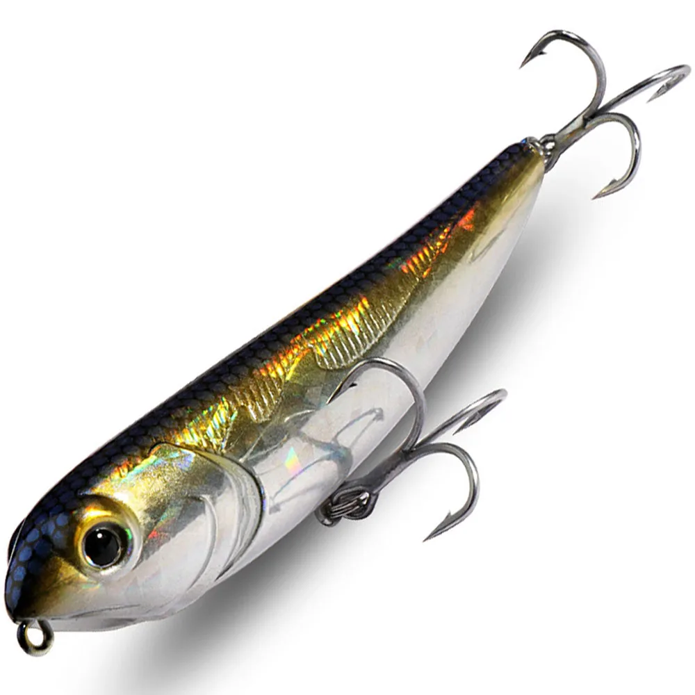 Walk The Dog Topwater Fishing Lure 15g 11cm Floating Pencil Bait 3D ...