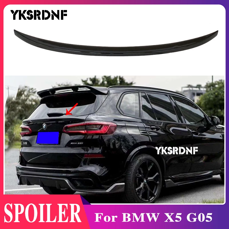 ABS-Material-Carbon-Look-Rear-Trunk-Lip-Spoiler-Gloss-Black-Bumper ...