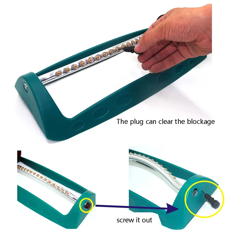 15-Holes-Adjustable-Alloy-Watering-Sprinkler-Automatic-Swing-Cooling ...