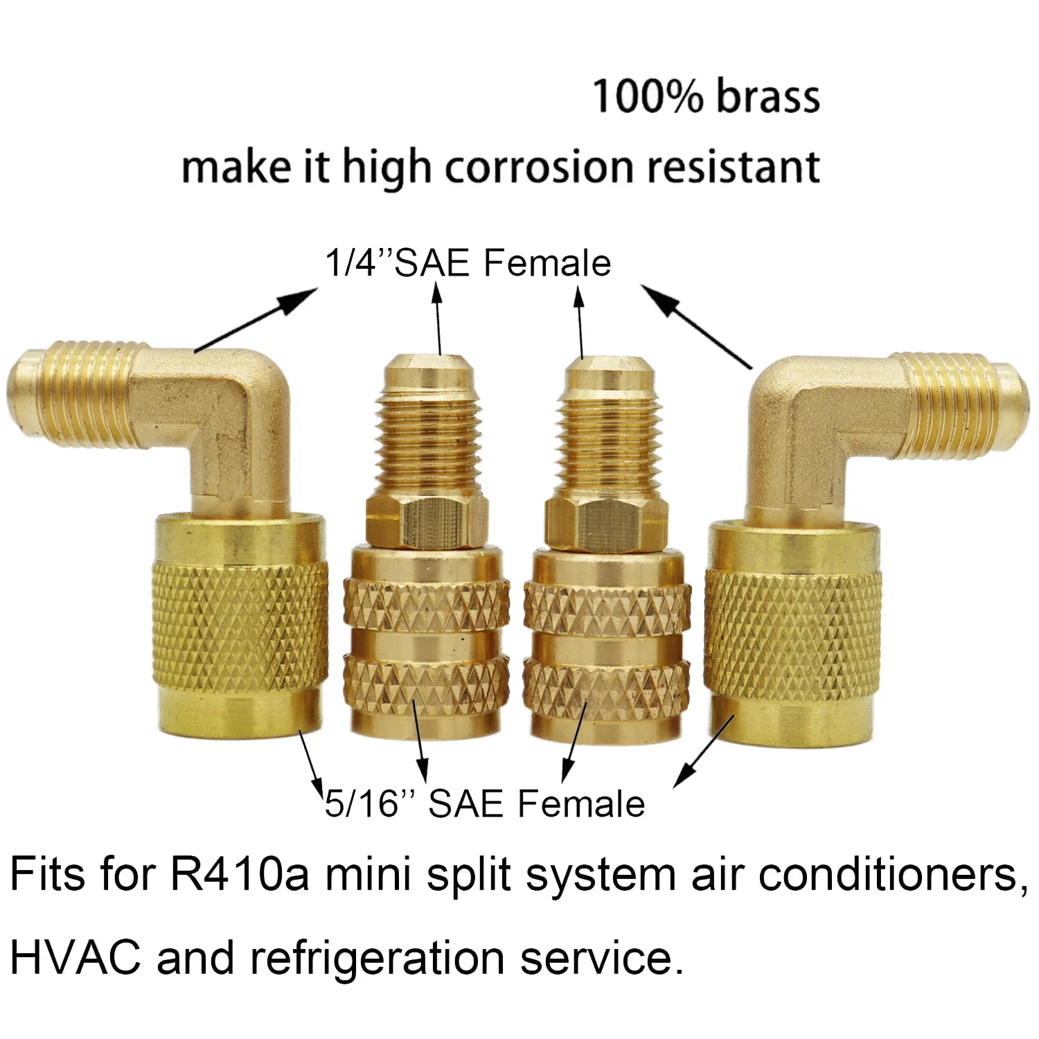 100-Brass-Corrosion-Resistant-R410A-Adapter-5-16-SAE-Male-to-1-4-SAE ...