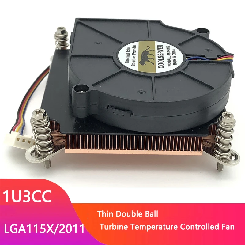 COOLSERVER-1U3CC-Server-CPU-Cooler-Fan-Copper-Heatsink-Industrial ...