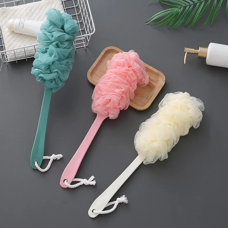 Long-Handle-Hanging-Soft-Mesh-Back-Body-Bath-Shower-Scrubber-Brush ...