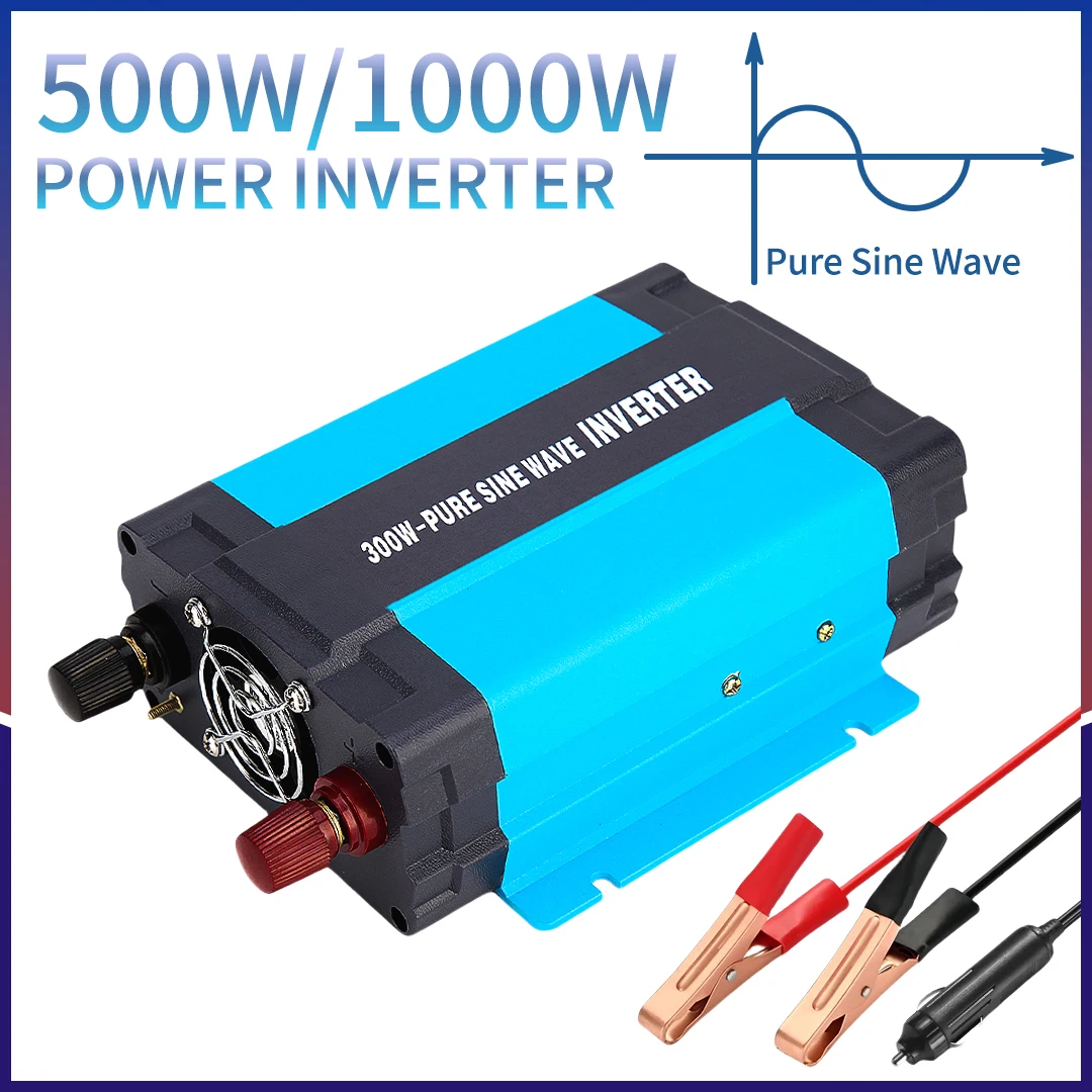 100-Pure-Sine-Wave-Output-500W-1000W-Off-Grid-Inverter-DC-Input-110V ...