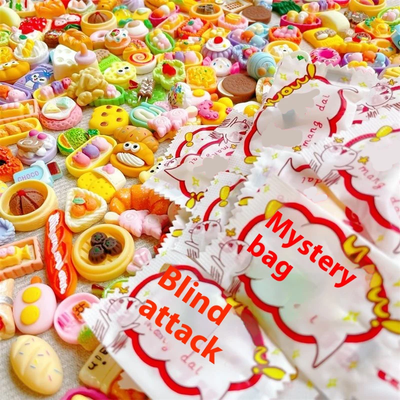 60pcs Mini Food Resin Blind Box Creative Kitchen Decoration Accessory ...