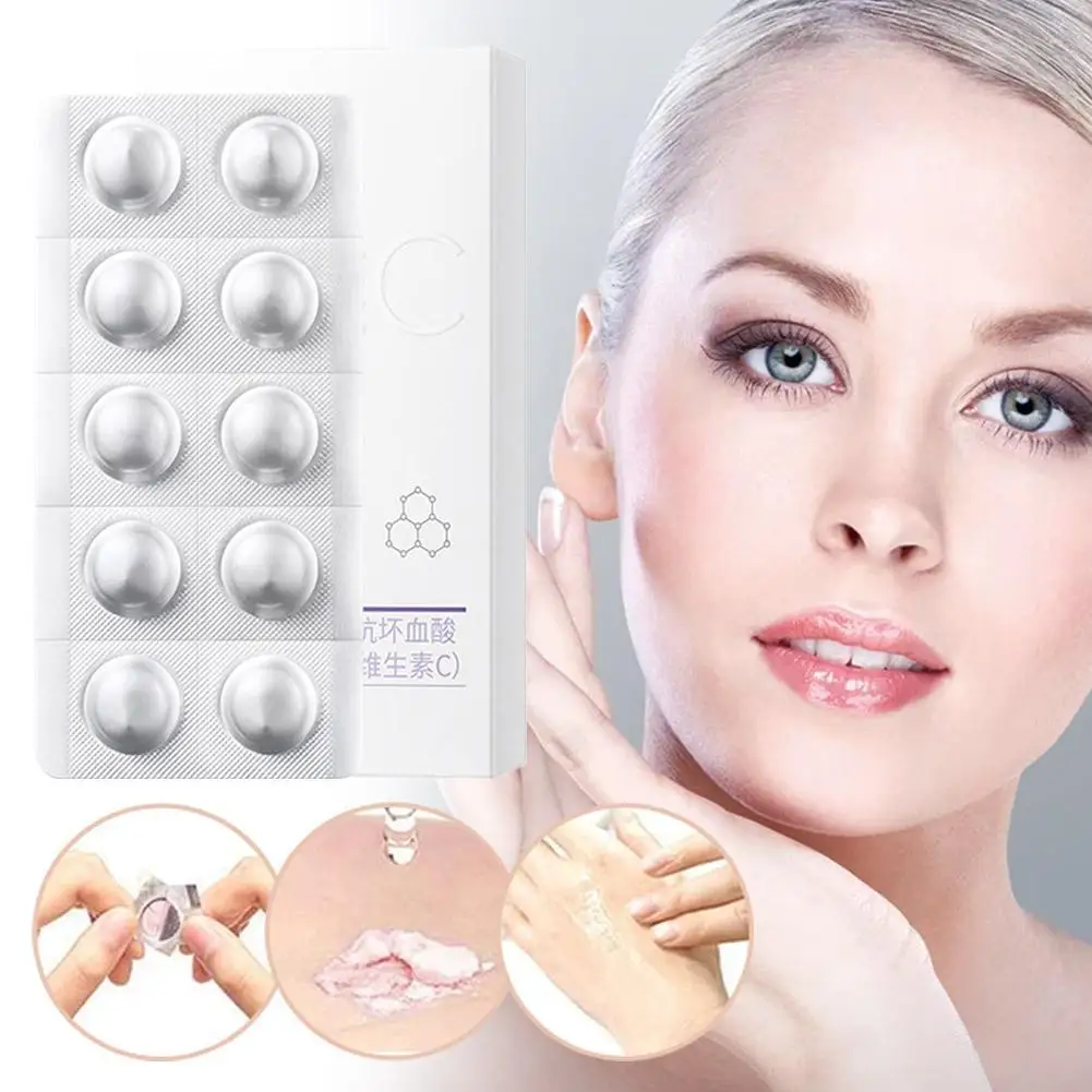 VC Solid Essence Tablets Anti-aging Remove Wrinkle Shrink Pore VC ...