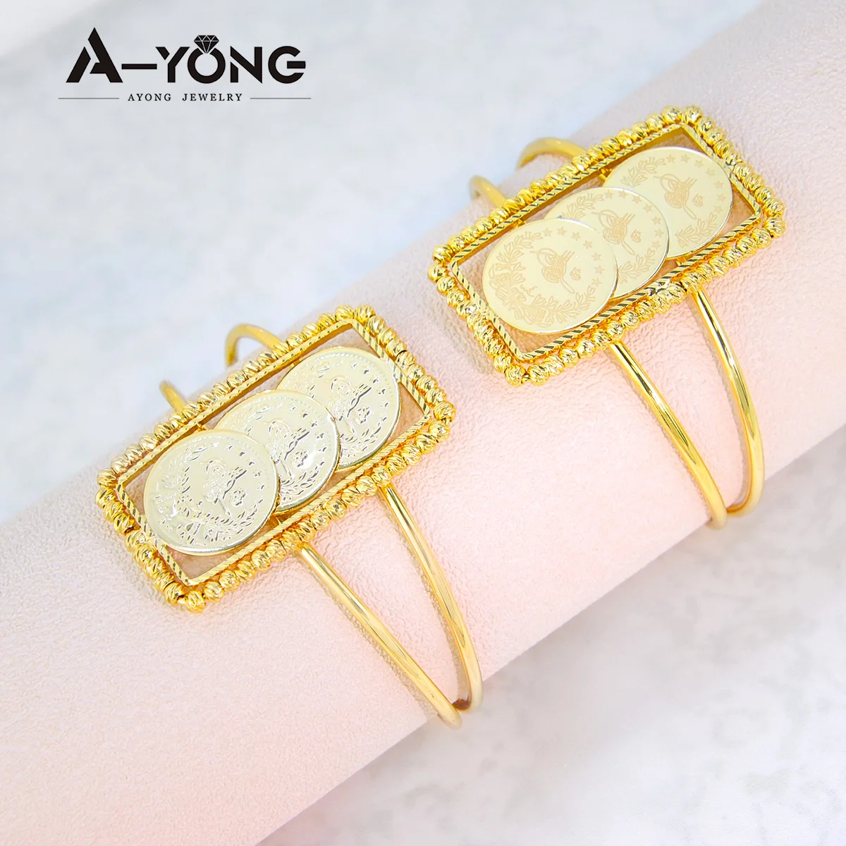 AYONG-Islam-Coins-Bracelet-Turkey-Middle-East-21k-Gold-Plated-Coin ...