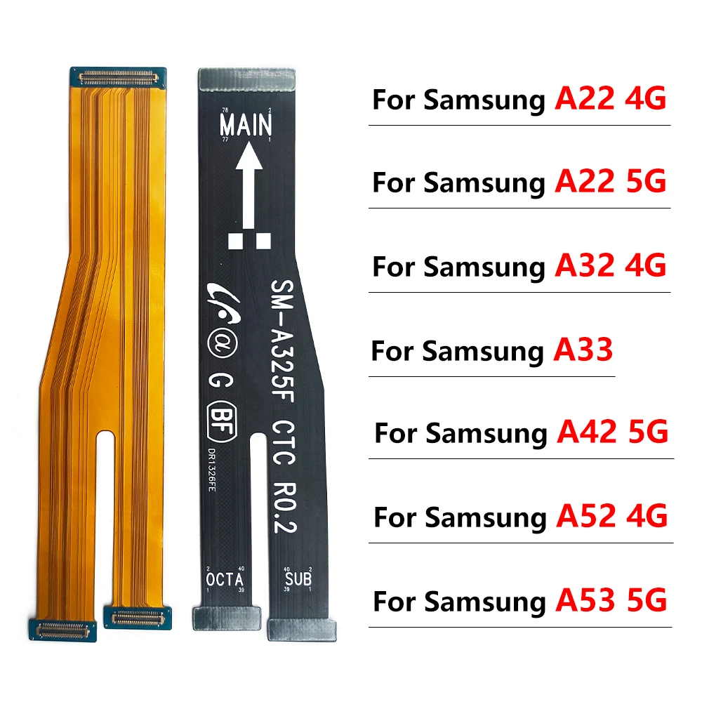 5 Pcs For Samsung A72 A22 A33 A42 A52 A32 4G A53 5G Main Board Motherboard Connector Flex Cable ...