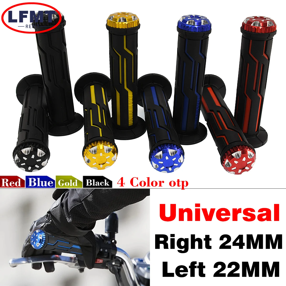 Motorcycle-Handlebar-1-Pair-Grips-Lock-on-Grips-Tube-For-Honda-KTM ...