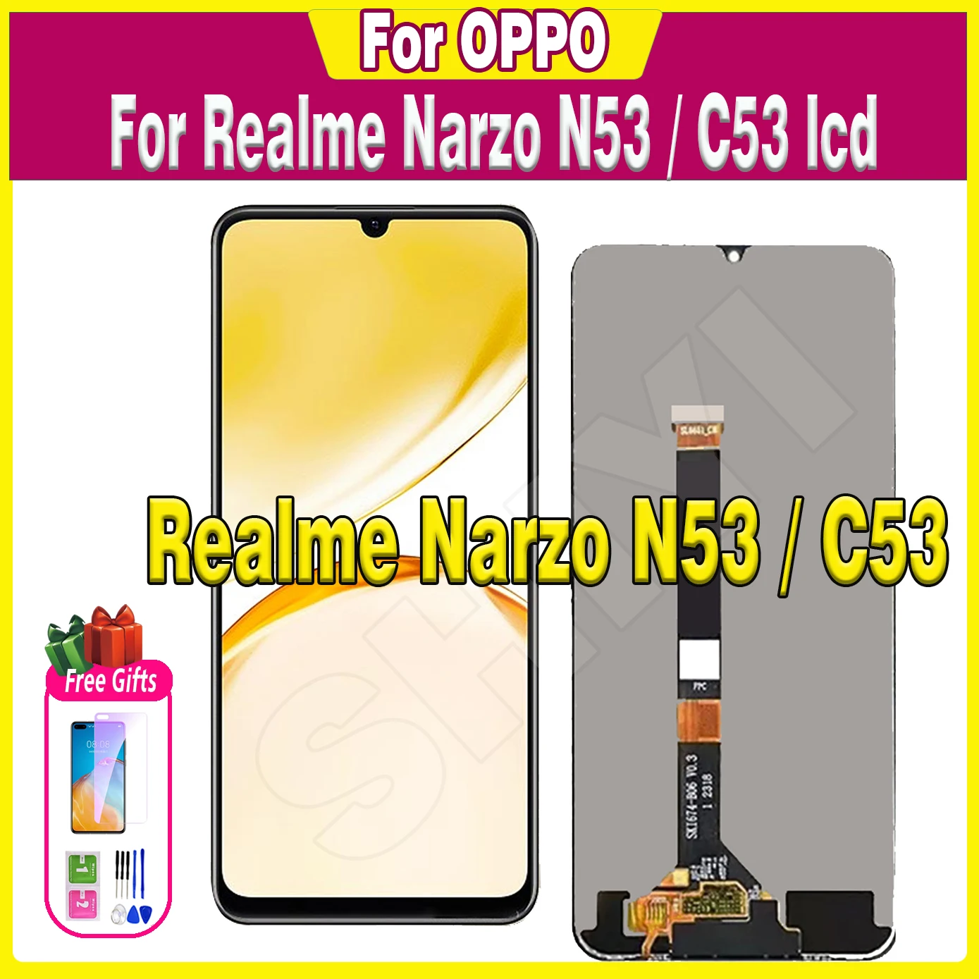 6-74-LCD-For-Realme-C53-RMX3760-Display-For-Oppo-Realme-Narzo-N53-LCD ...