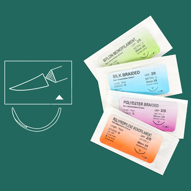 Medical Teaching Equipment Nylon Monofilament Non-injured Suture ...