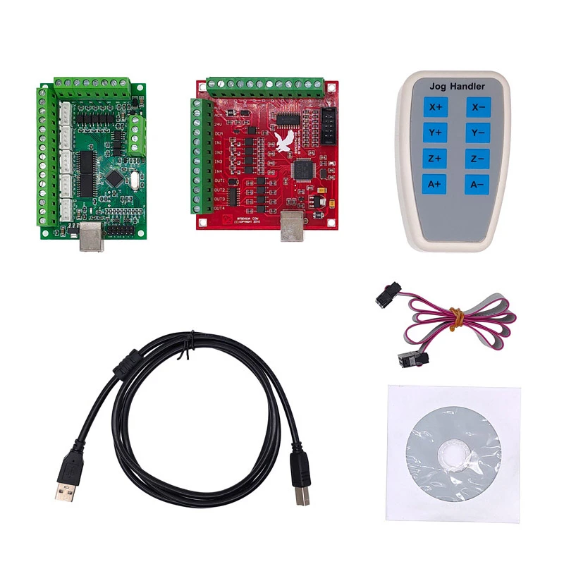 1Set 4 Axis / 5 Axis MACH3 Manual Controller CNC Interface Driver Board Electronic Handwheel CNC ...