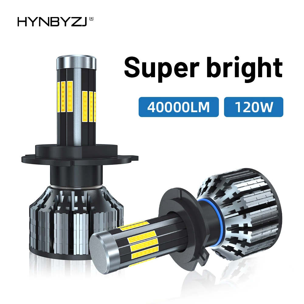 HYNBYZJ 4/6/8/10/12 Sides H7 H4 Car LED Headlight Light 360 Degree H1 9005 9006 H8 H11 H9 Auto ...