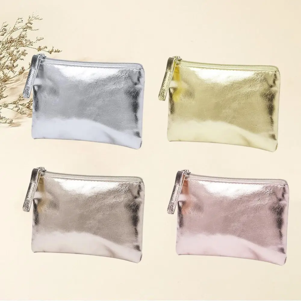 Thin Mini Waterproof Coin Purse Unisex Coin Wallet PU Leather Zipper ...
