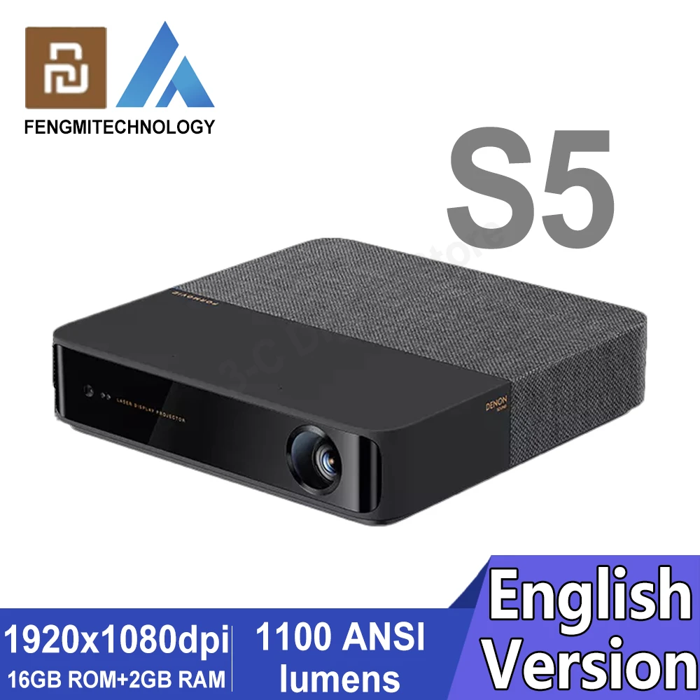 New Fengmi S5 Laser Projector 1080p 1100 Ansi Lumen 40-150inch 16gb ...
