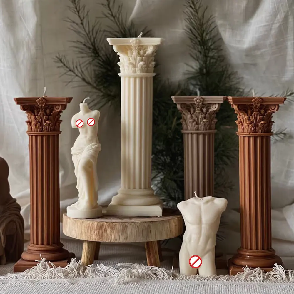 Venus Human Body Candle Silicone Mold Rome Column Gypsum Making Tool ...