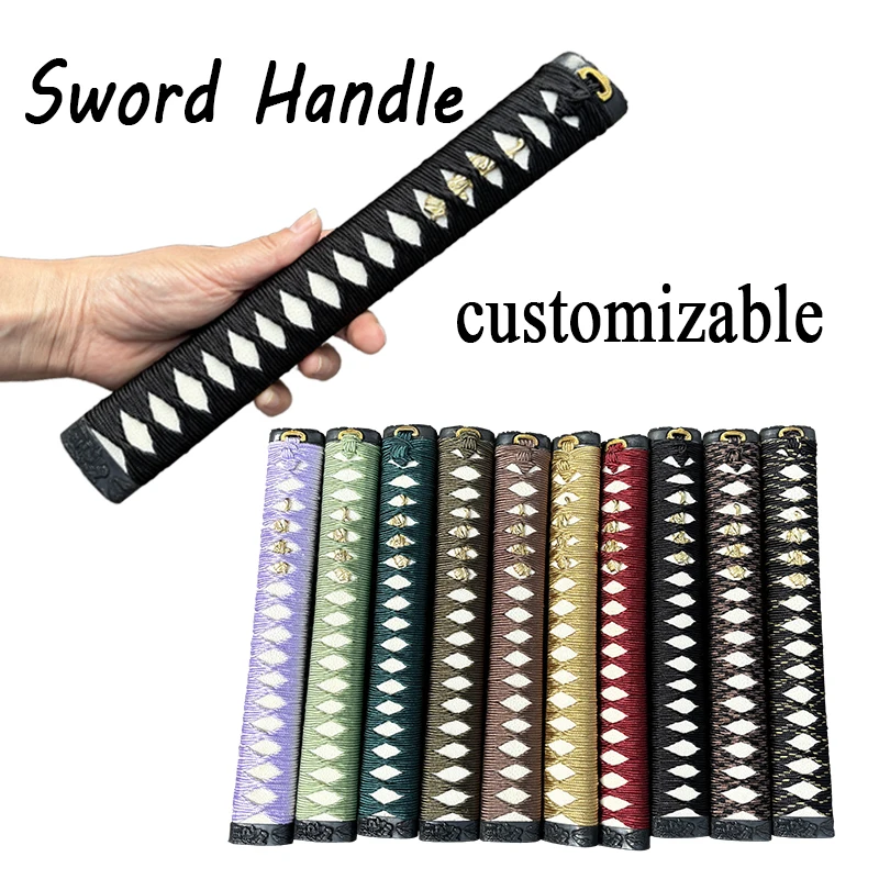Tsuka personalizado, mango de espada, empuñadura, Metal Fuchi Kashira ...
