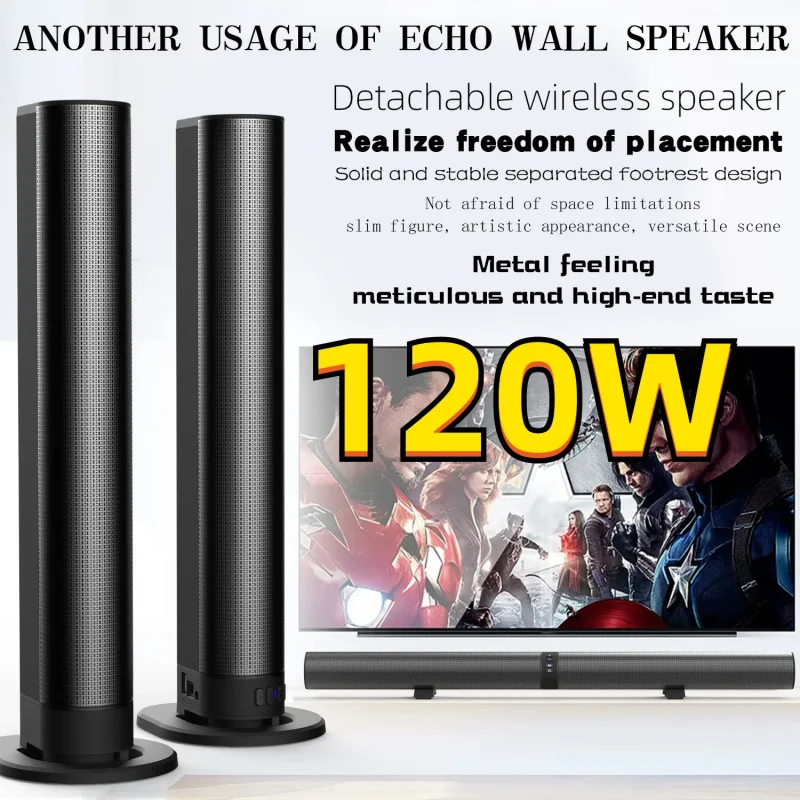 TV-Sound-bar-Bluetooth-Speaker-HDMI-AUX-BT-OPT-Connection-Sound-box ...
