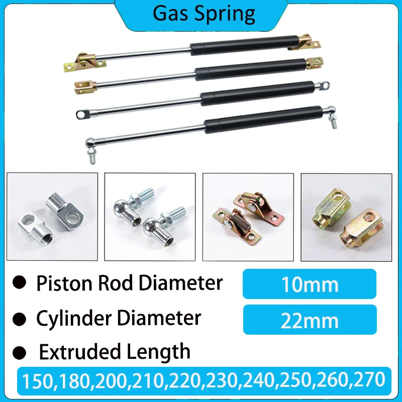 1 PC 150mm-270mm Universal Strut Bars Gas Spring Shock Absorber ...