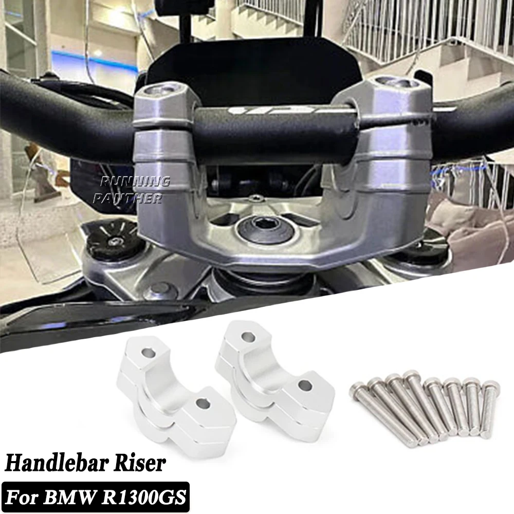 Motorcycle-Handlebar-Riser-CNC-Handle-Bar-Raiser-Extend-Mount-Clamp ...