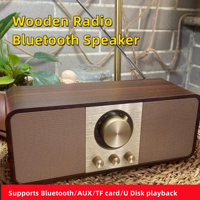Wooden-Wireless-Bluetooth-Speakers-Retro-Classic-Soundbox-Super-Bass ...