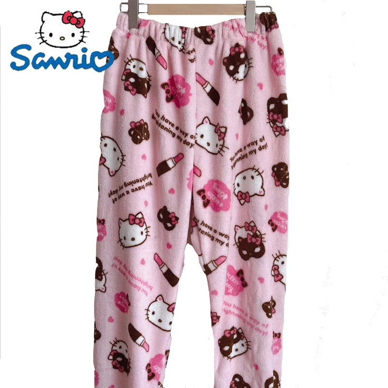 Sanrio-New-Hello-Kitty-Kuromi-Pajama-Cartoon-Autumn-Winter-Warm-Home ...