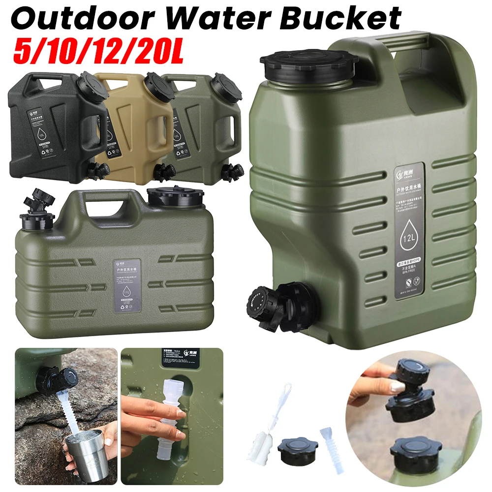 10-12L-Outdoor-Water-Bucket-Large-Capacity-Portable-Camping-Water-Bag ...
