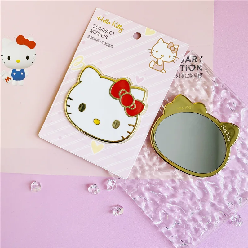 Hello-Kitty-Mirror-Kawaii-Classic-Cartoon-Single-Sided-Makeup-Hello ...