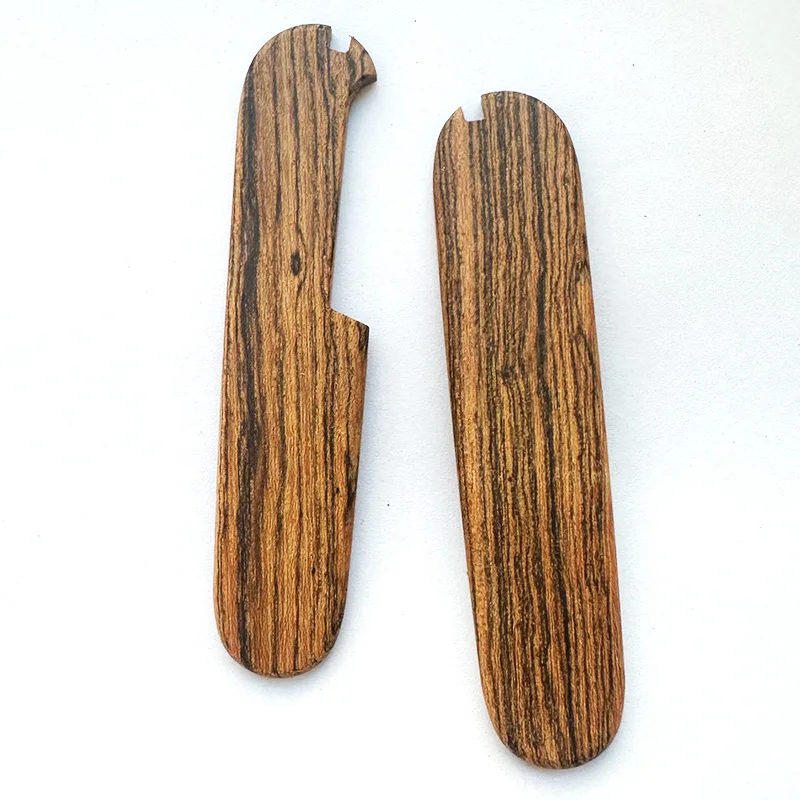 1-Pair-CNC-Custom-Natural-Wood-Grip-Handle-Scales-For-91MM-Victorinox ...