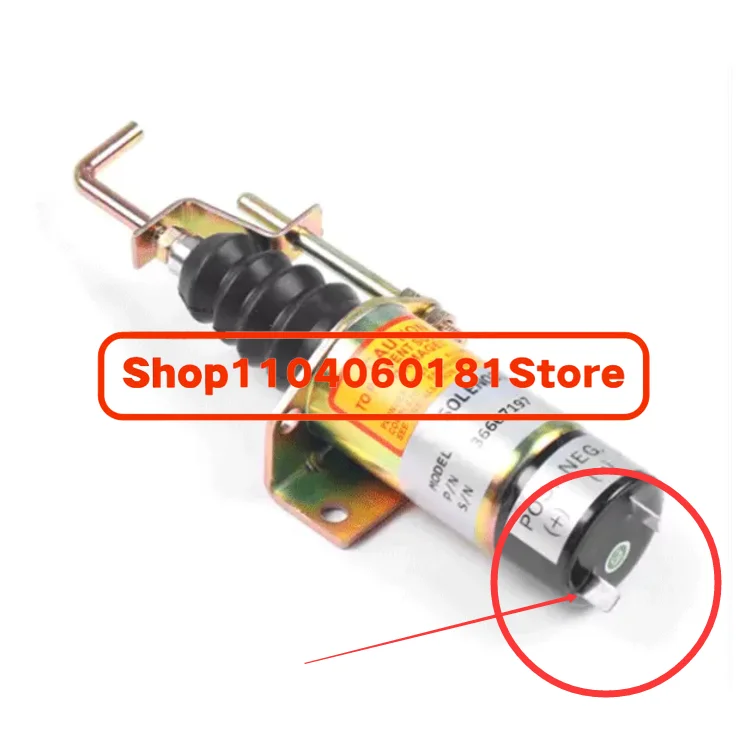 12v 24V Push Pull Diesel Generator Solenoid Valve Excavator Parts ...