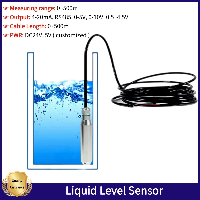 0-10V-Output-Quality-Oil-Water-Level-Sensor-DC24V-Hydrostatic-Liquid ...