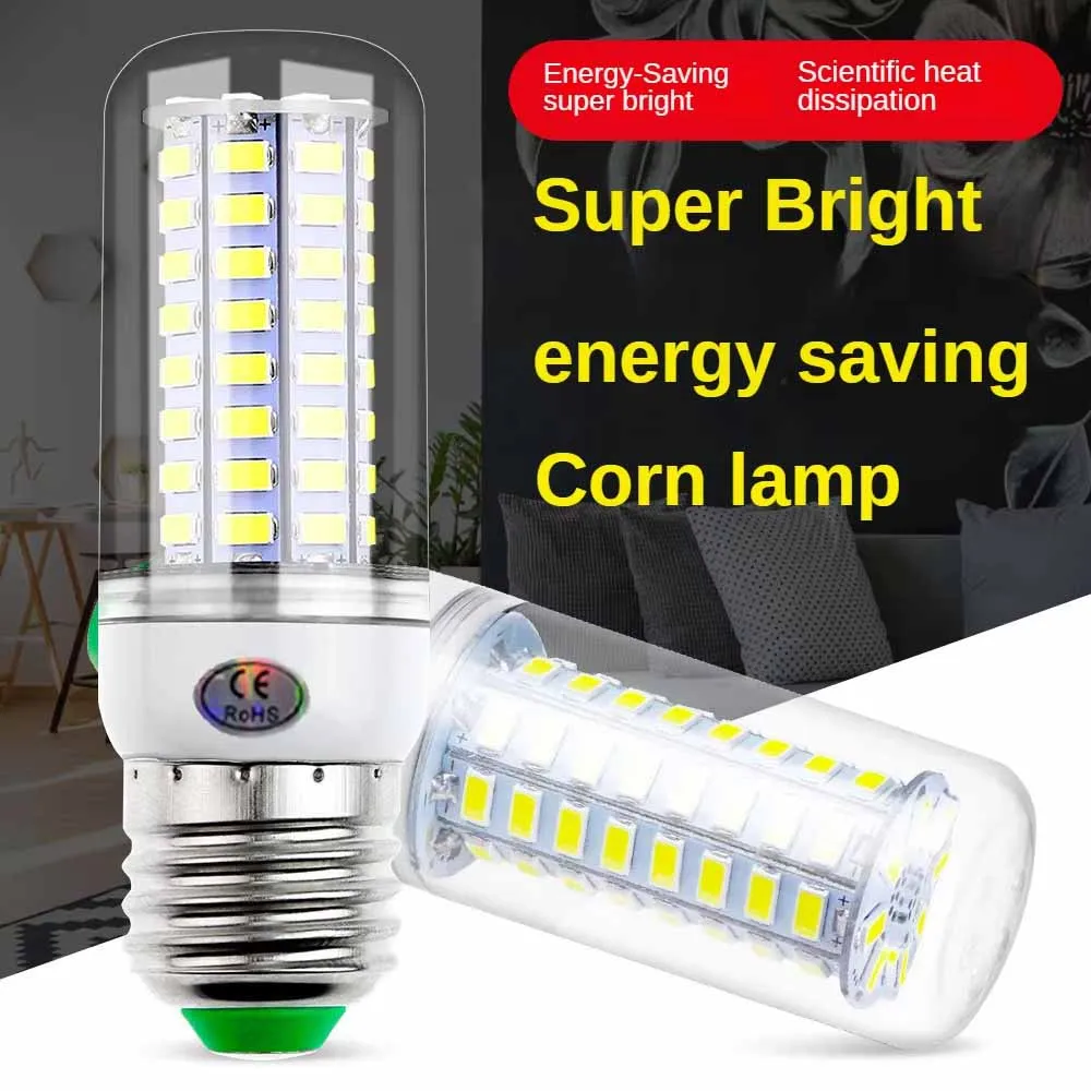 LED-Maislampe-220-V-E14-E27-starkes-Licht-2700-K-6500-K-Maisbirnenlicht ...