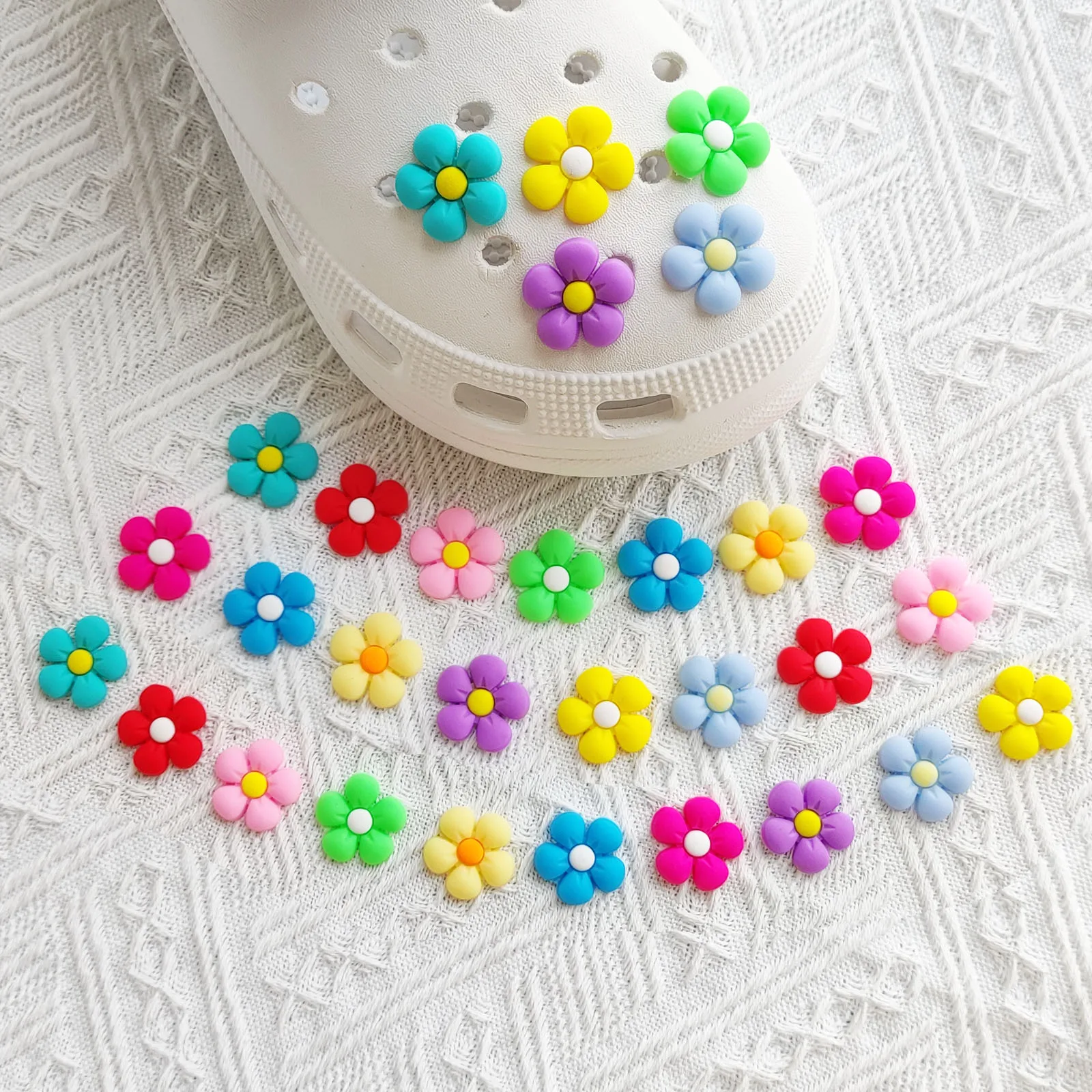 Dijes-de-zapatos-para-Crocs-Serie-de-flores-coloridas-decoraci-n-de ...