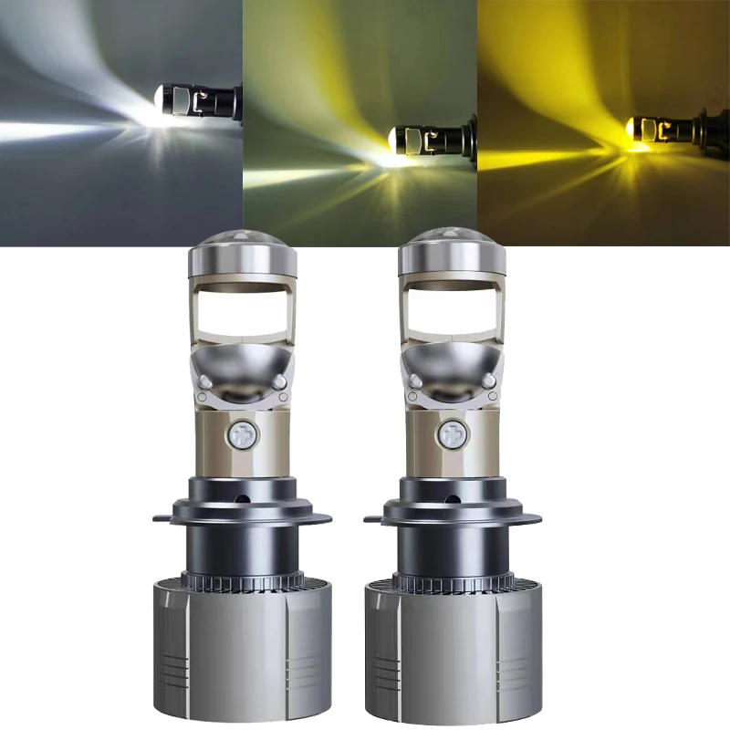 Canbus 80W Car Headlight Mini Lens H11 H7 LED Projector Bulb 3000K ...