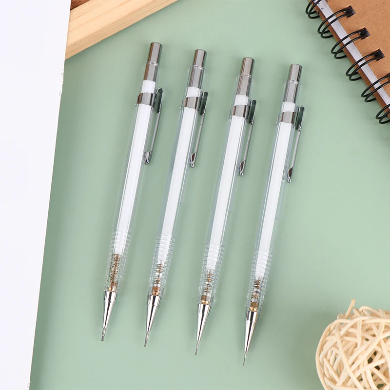 Simple Transparent Mechanical Pencil 0.3 0.5 0.7 0.9mm Automatic Pencil ...