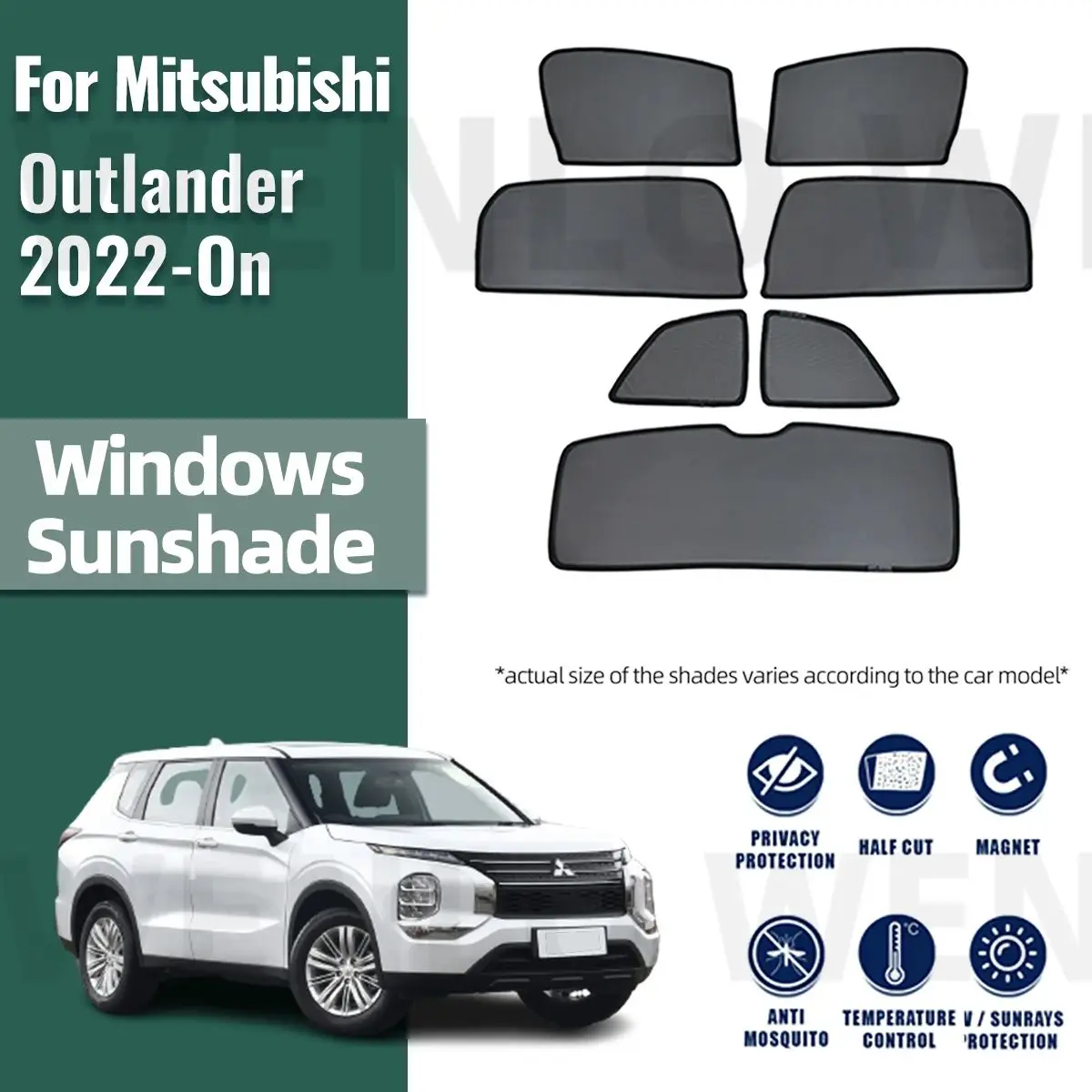 For-Mitsubishi-Outlander-GM-2022-2023-2024-Car-Sunshade-Visor-Front ...