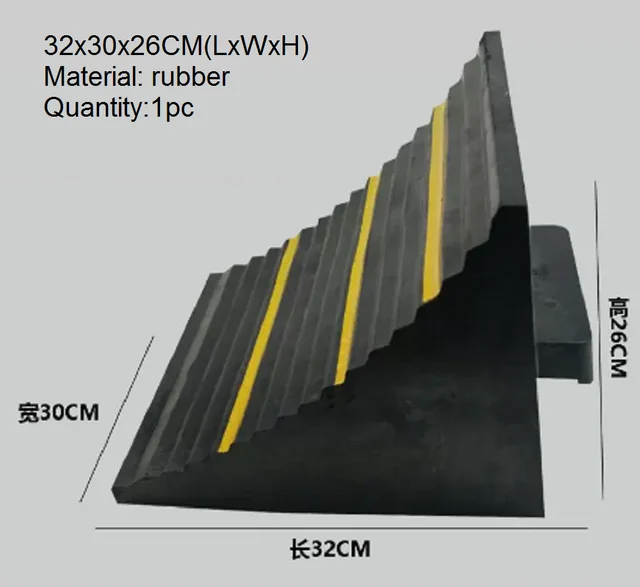 Portable car anti-skid stop triangle wood truck slide stopping device ...