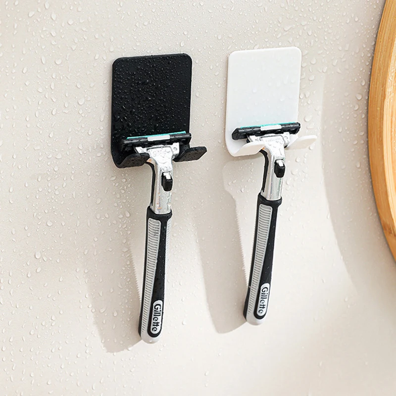 2PCS Shaving Razor Holder Alumium Men Shaving Shaver Storage Hook Wall ...