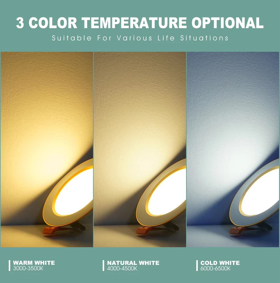 Downlight,TYPE A White Golden-5W NO Dimmable-Natural White--Spot ...