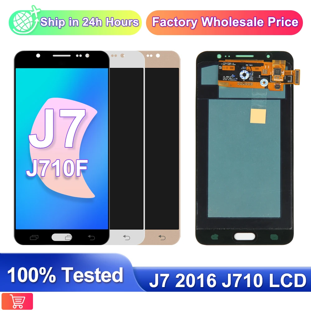 J7 2016 Display 5.5" For Samsung Galaxy J710 lcd Touch Screen Digitizer Assembly Digitizer For ...