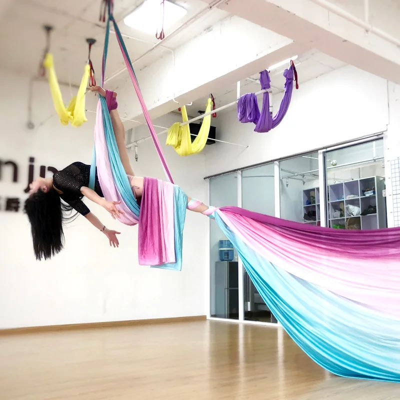 14-Meters-Aerial-Silks-Equipment-Medium-Stretch-Aerial-Silk-Fabric-for ...