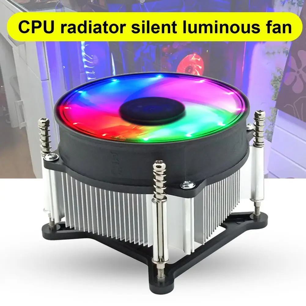 Coolmoon Cpu Cooler, Ultra-thin Body, High-volume Silent Fan, Specially ...