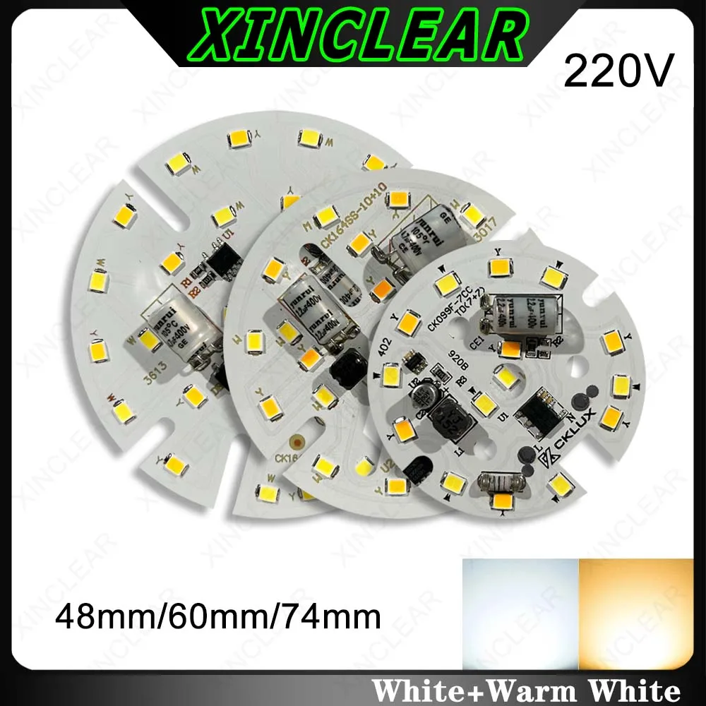 10pcs-AC220V-LED-Module-6W-10W-15W-Downlight-PCB-Aluminum-plate-White ...