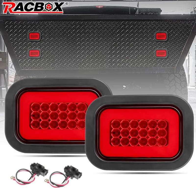 30-LED-Tail-Light-5x3-Inch-Flush-Mount-Rectangular-Taillight-Indicator ...