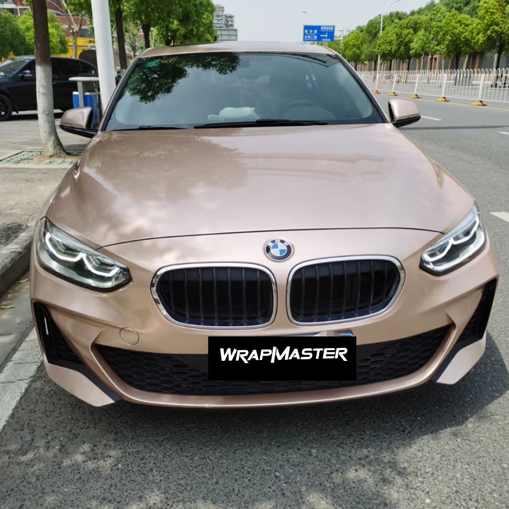 Wrapmaster-glossy-metal-champaign-Dark-Gold-whole-car-body-film-vehicle ...